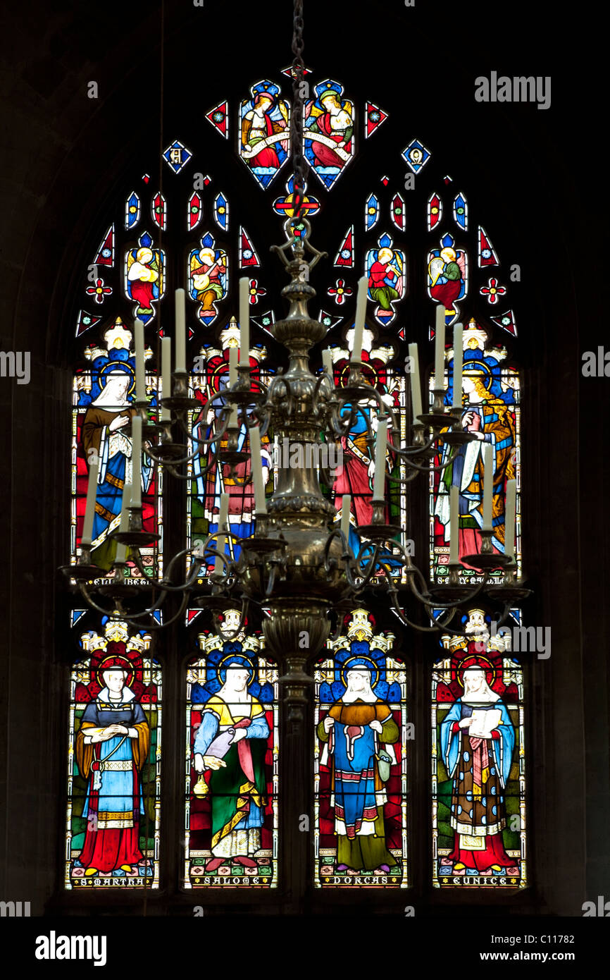 Church of St Mary, Steeple Ashton, Somerset, Perpendicular style Stock ...