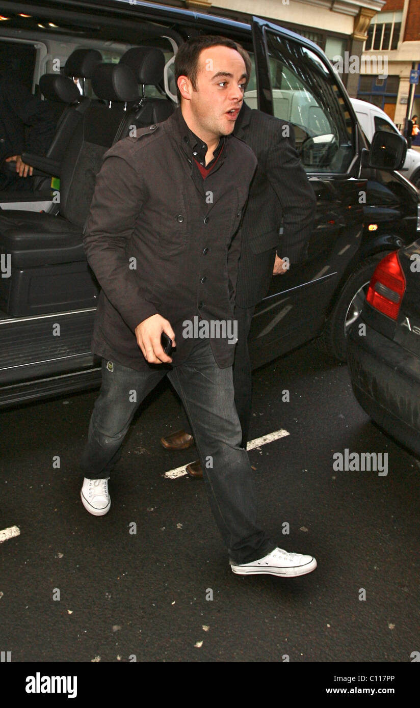 Anthony McPartlin arriving at Radio One studios London, England - 19.02 ...