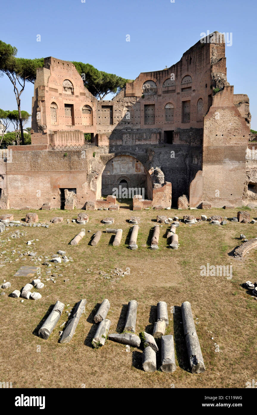 Stadium, hippodrome with the emperor's loge, Domus Augustana, Palatine ...
