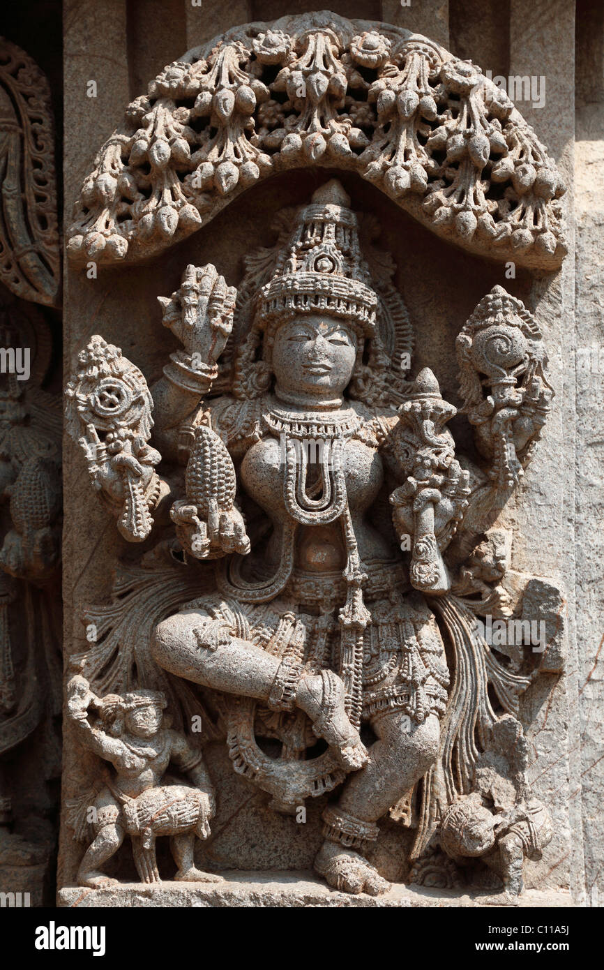 Hindu image of a deity, Kesava Temple, Keshava Temple, Hoysala style ...