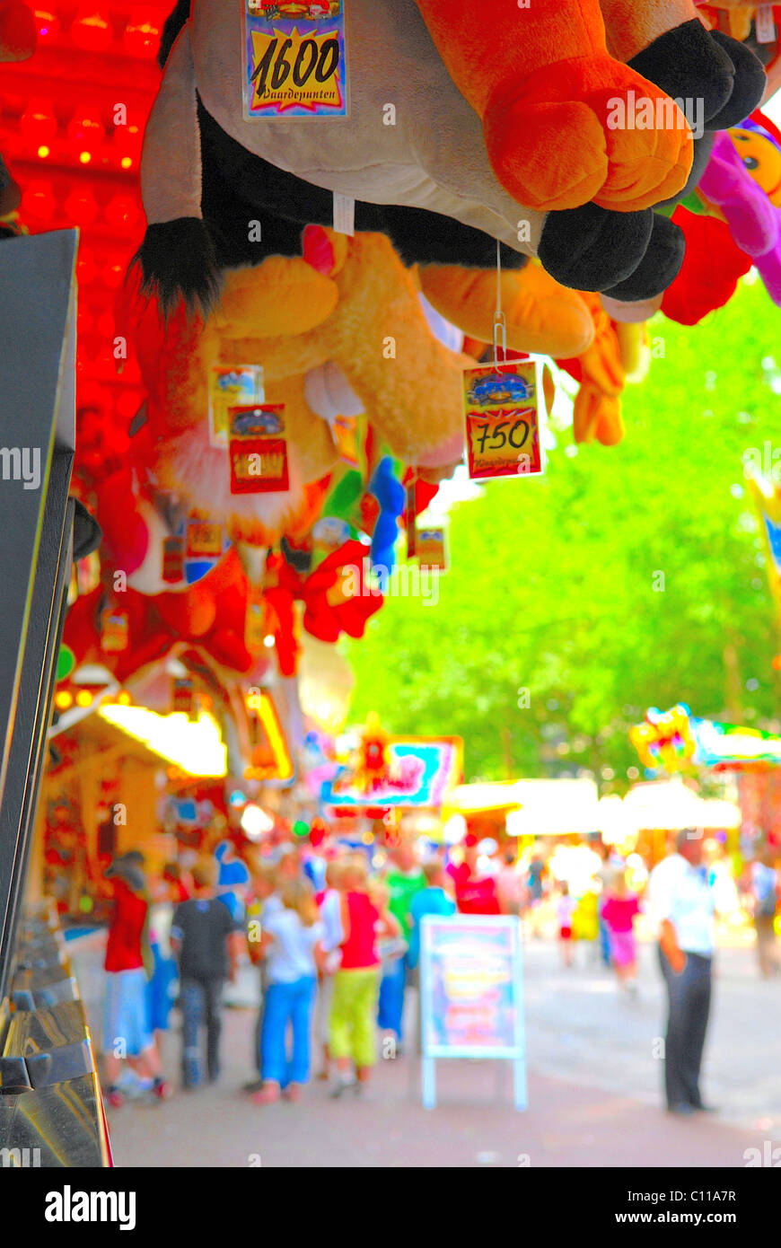 Trophy toys at fairground park Stock Photo - Alamy