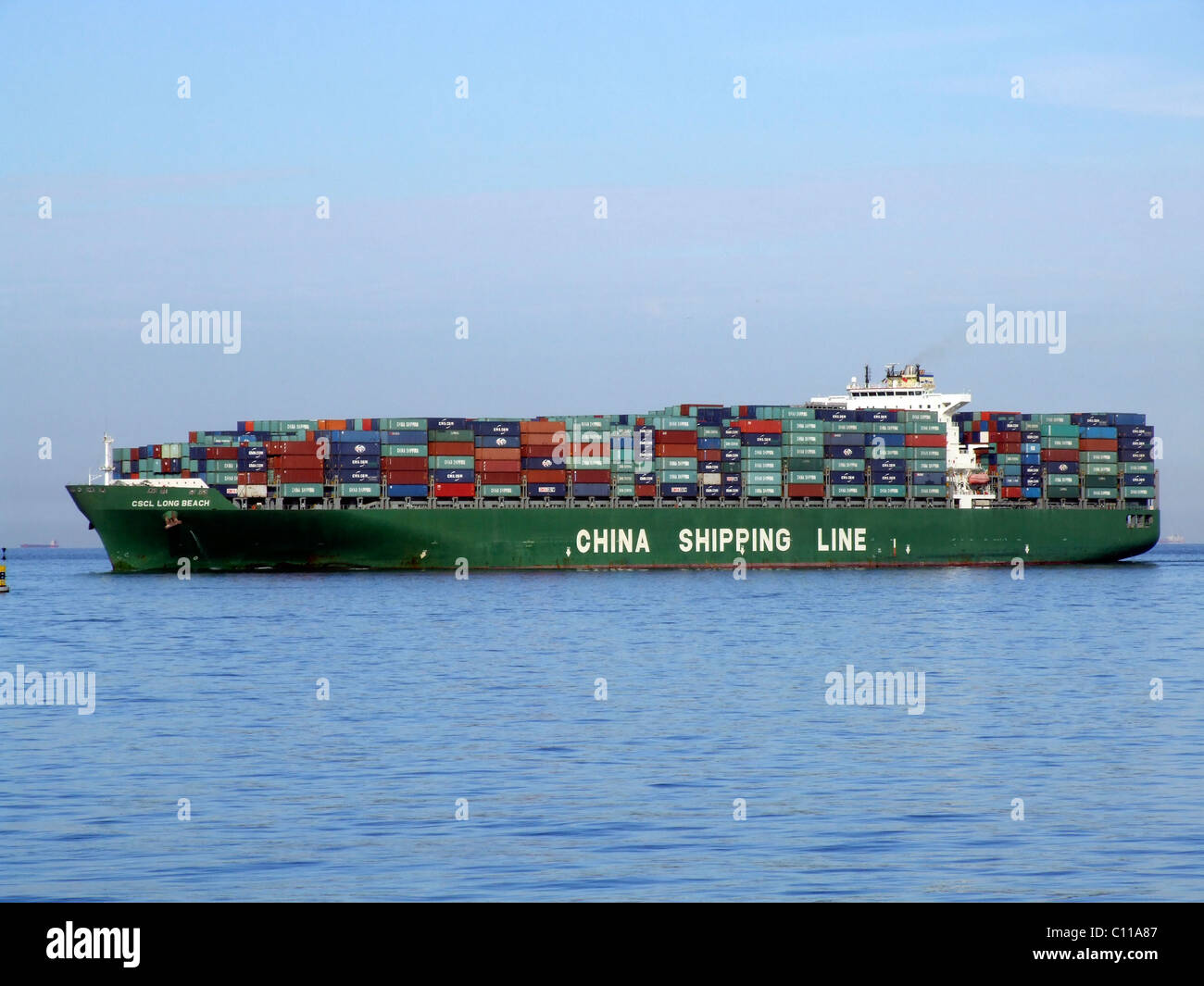 Container ship channel france hi-res stock photography and images - Alamy