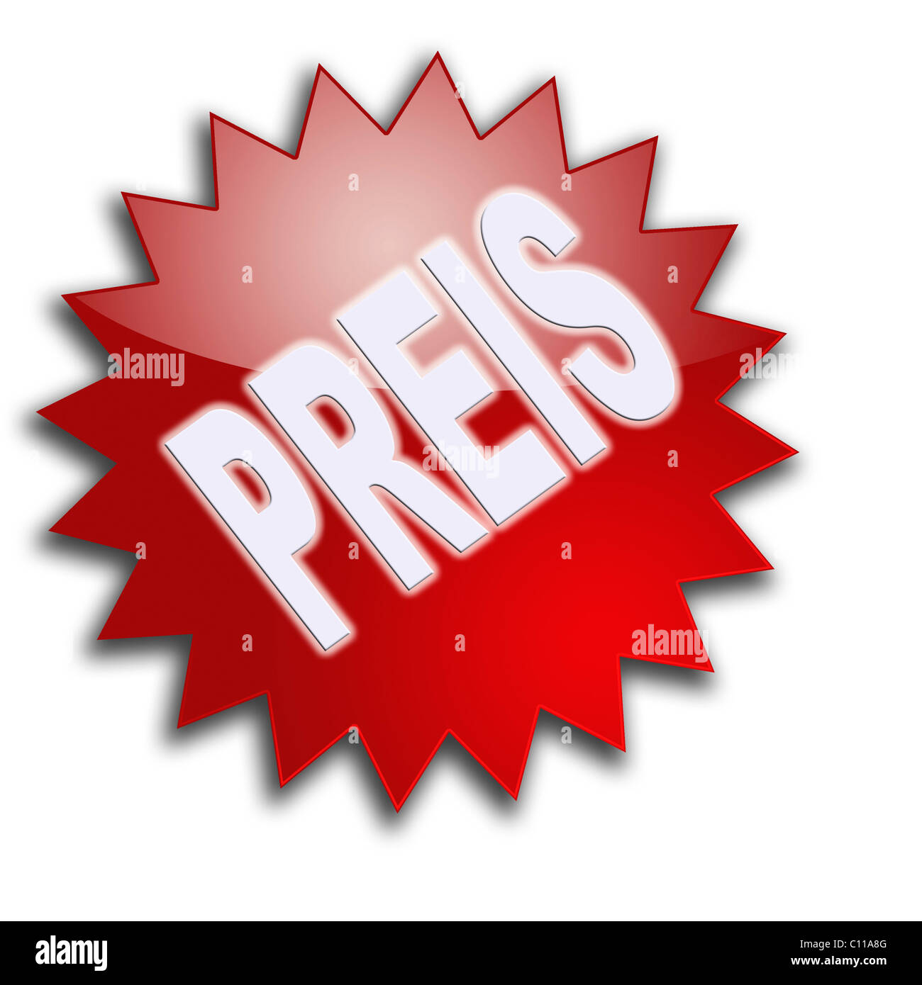 Lettering "Preis", price Stock Photo - Alamy