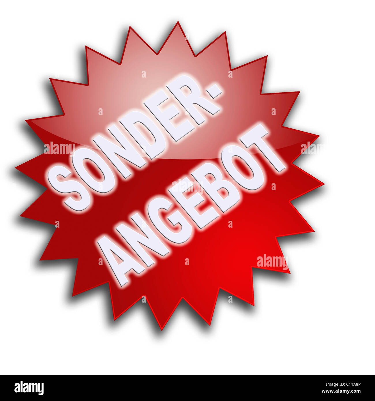 Lettering "Sonderangebot", special offer Stock Photo - Alamy