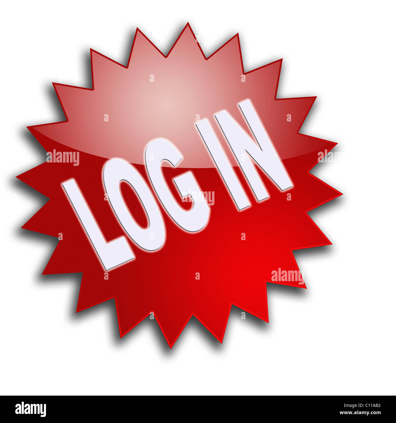 Log in button hi-res stock photography and images - Alamy