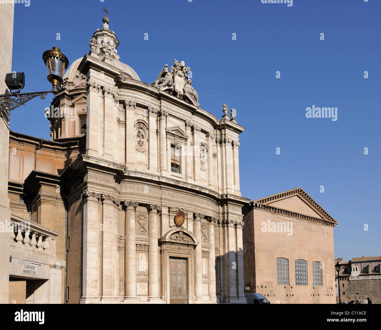 Church Of Santi Luca E Martina Stock Photos & Church Of Santi Luca E ...