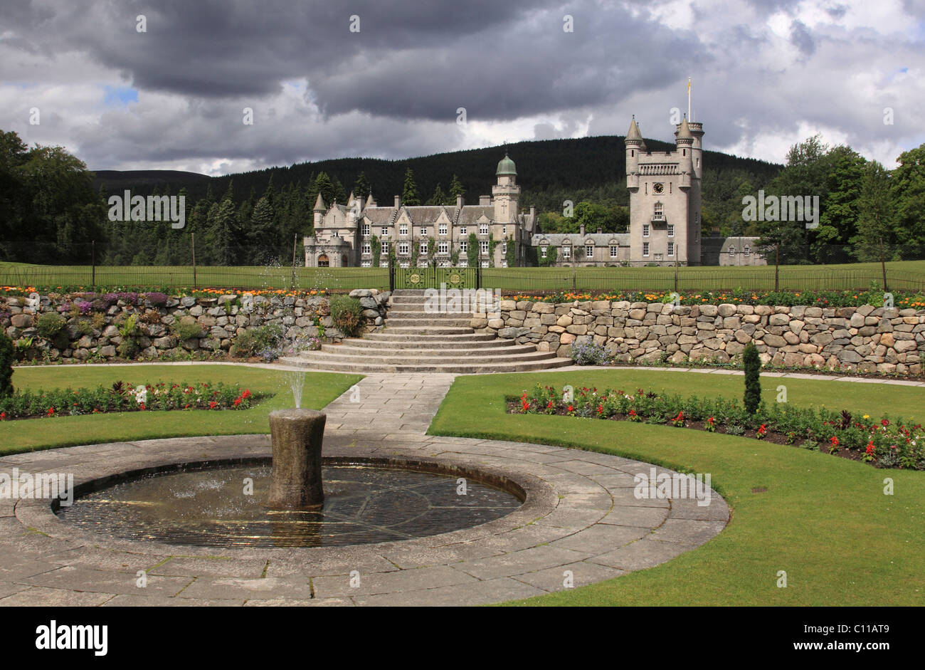 Balmoral Castle, summer residence of the British Royal Family, Scotland ...
