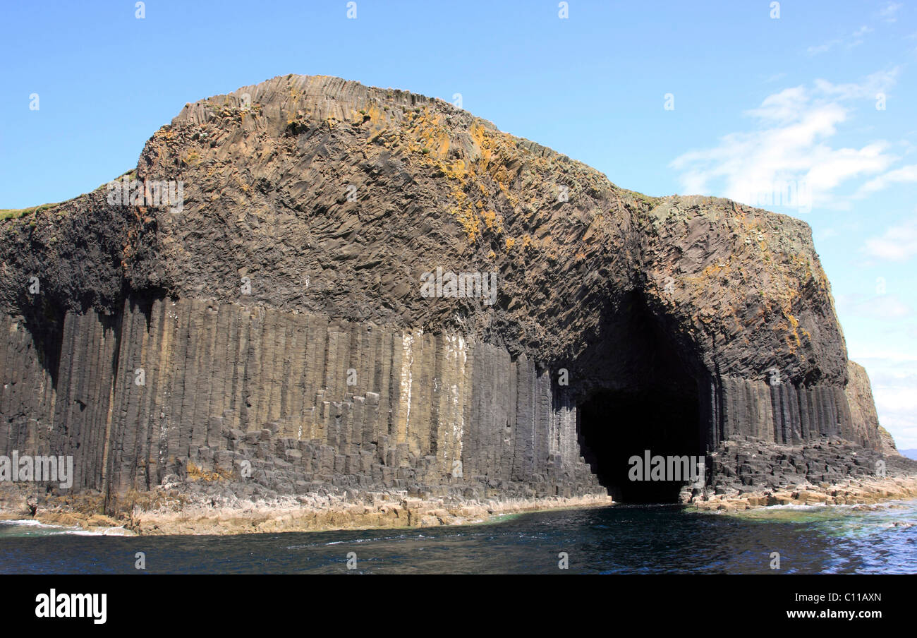 Fingal's Cave, basalt island, Staffa, Inner Hebrides island, Scotland ...