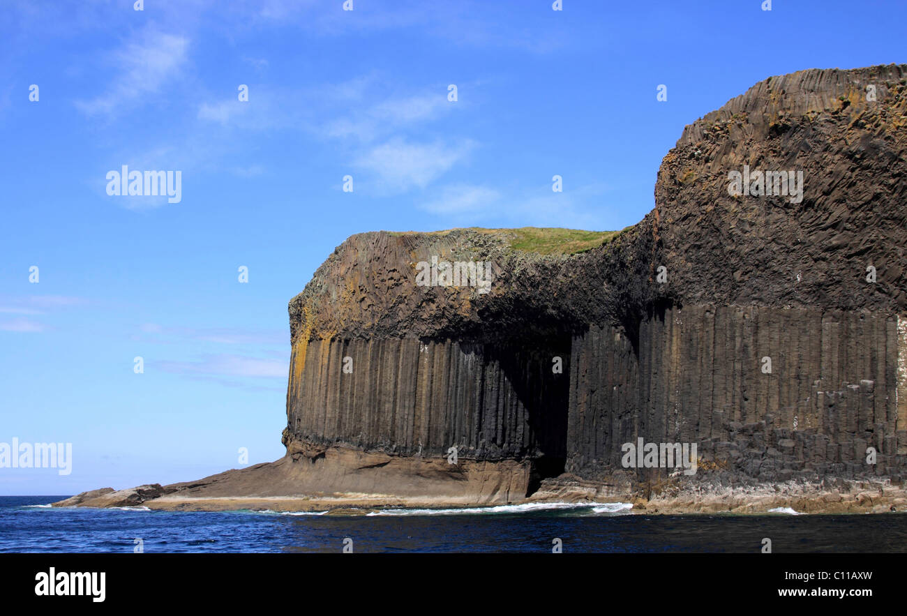 Staffa basalt island, Inner Hebrides island, Scotland, United Kingdom ...