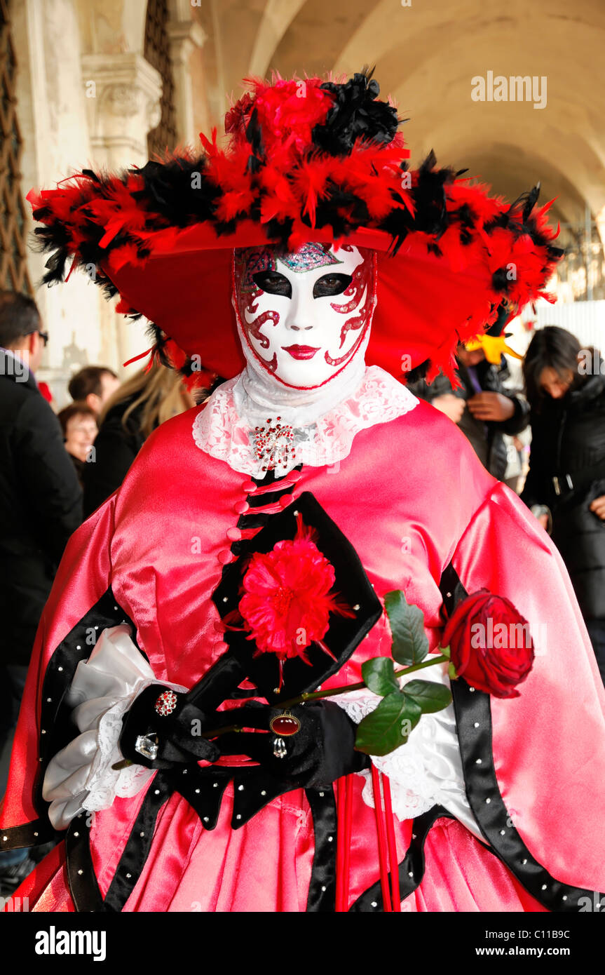 Mask, Carnevale, carnival in Venice, Veneto, Italy, Europe Stock Photo ...
