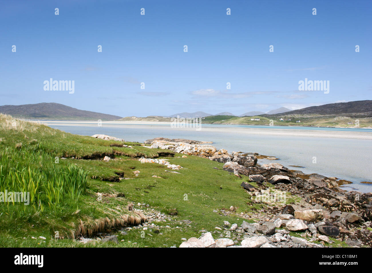 Luskentyre viewed from near Seilebost, Isle of Harris Stock Photo - Alamy