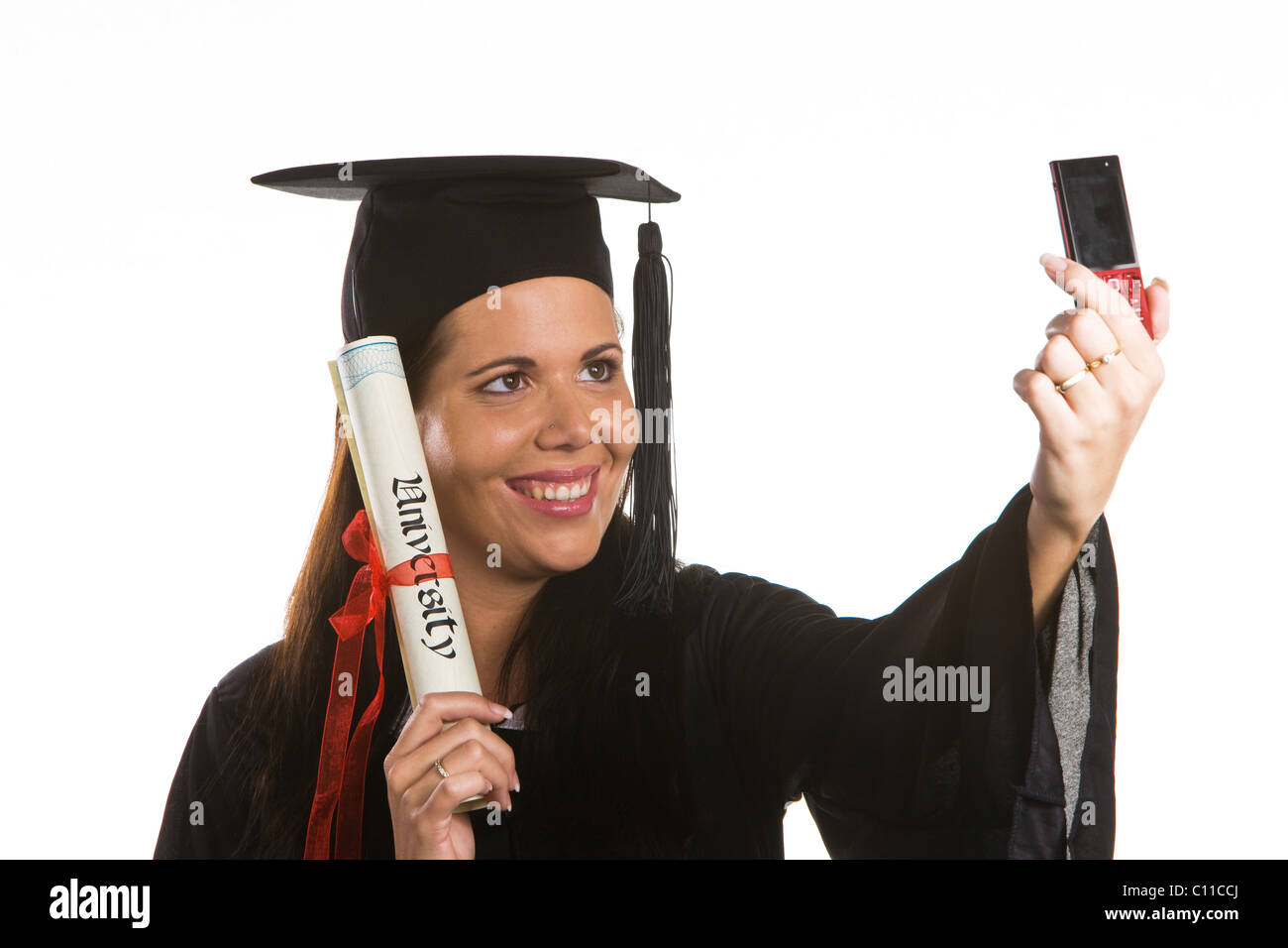 Young woman graduating Stock Photo - Alamy