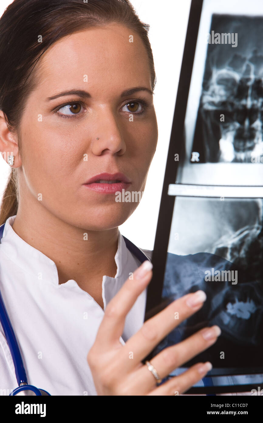 Doctor with x-ray Stock Photo - Alamy