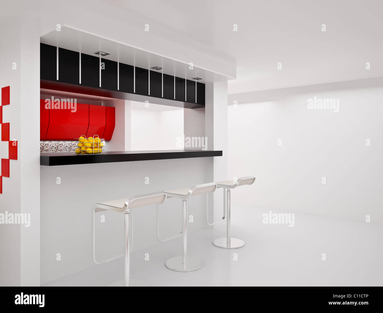 Interior of the modern room. High resolution image. 3d rendered ...