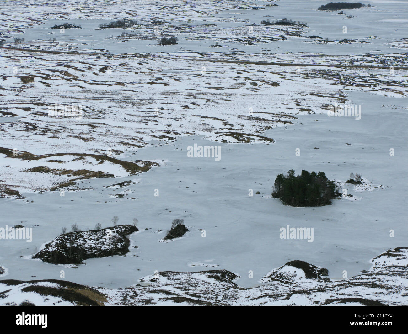 Lochans on Rannoch Moor near Glencoe Scotland Stock Photo - Alamy