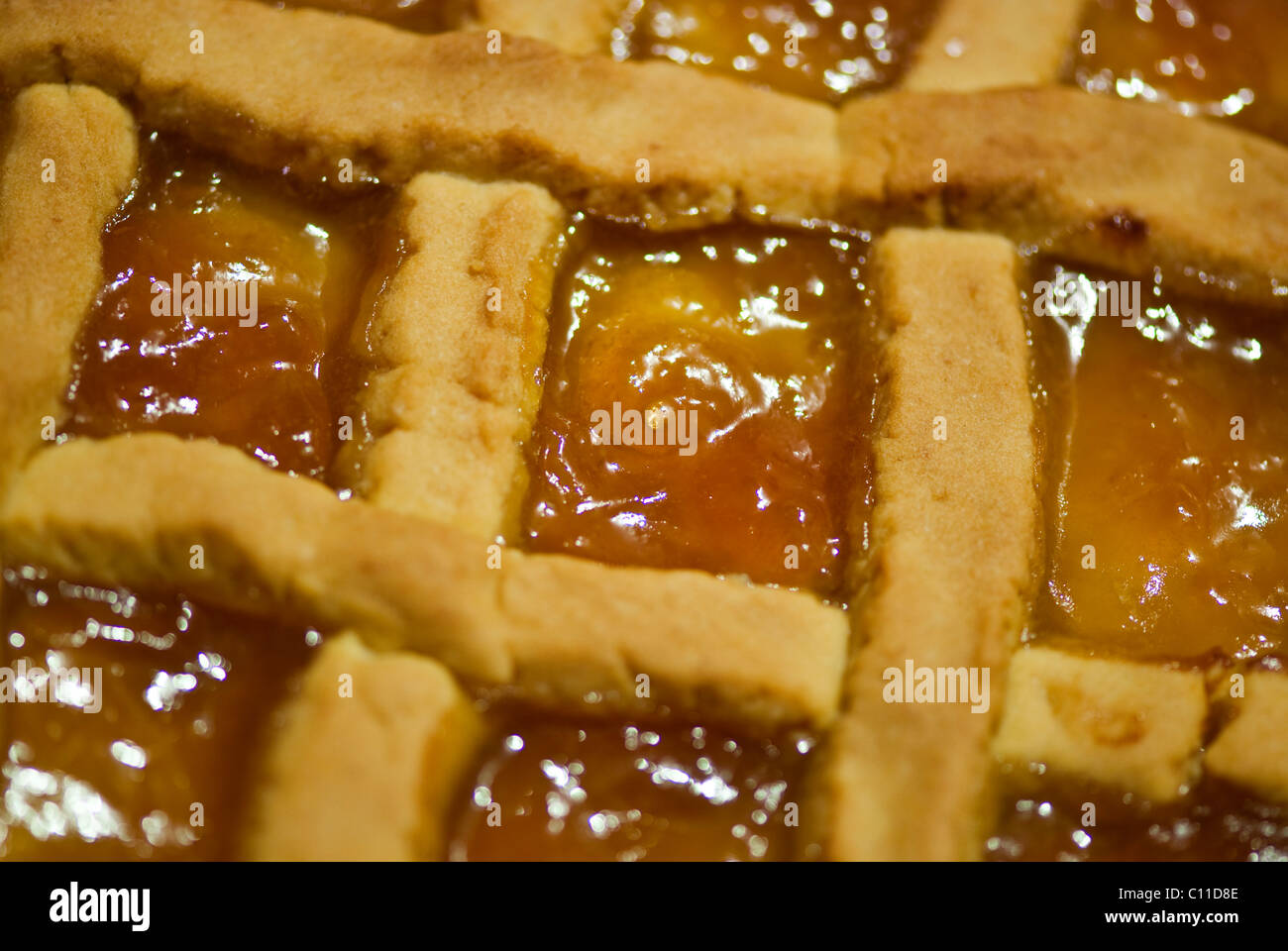 Colors and Textures of an Apricot Tart in Tuscany, Italy Stock Photo ...