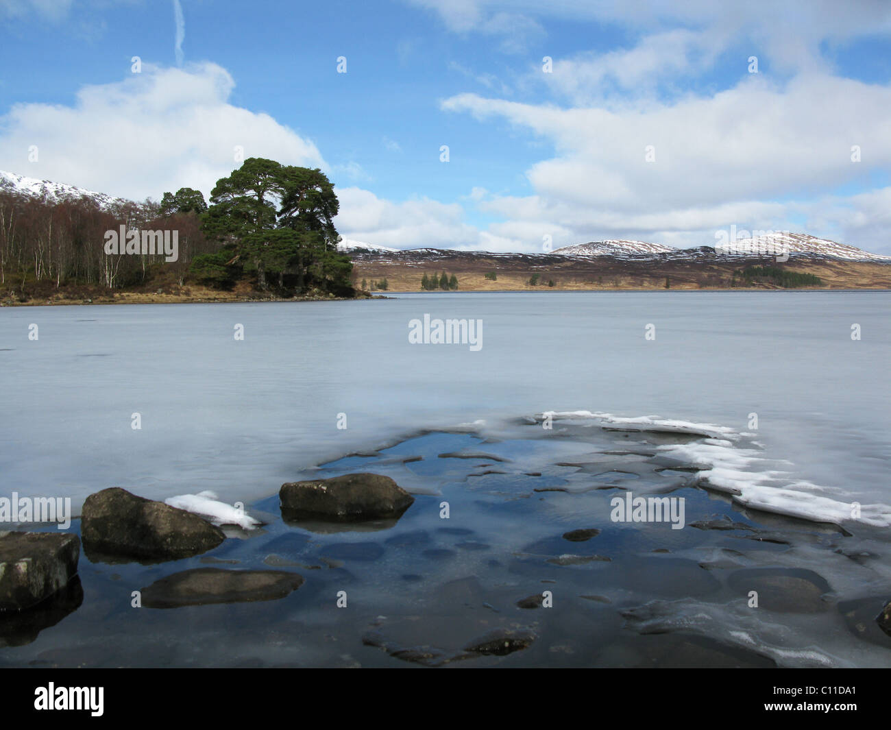 Frozen Loch Tulla Scotland Stock Photo - Alamy