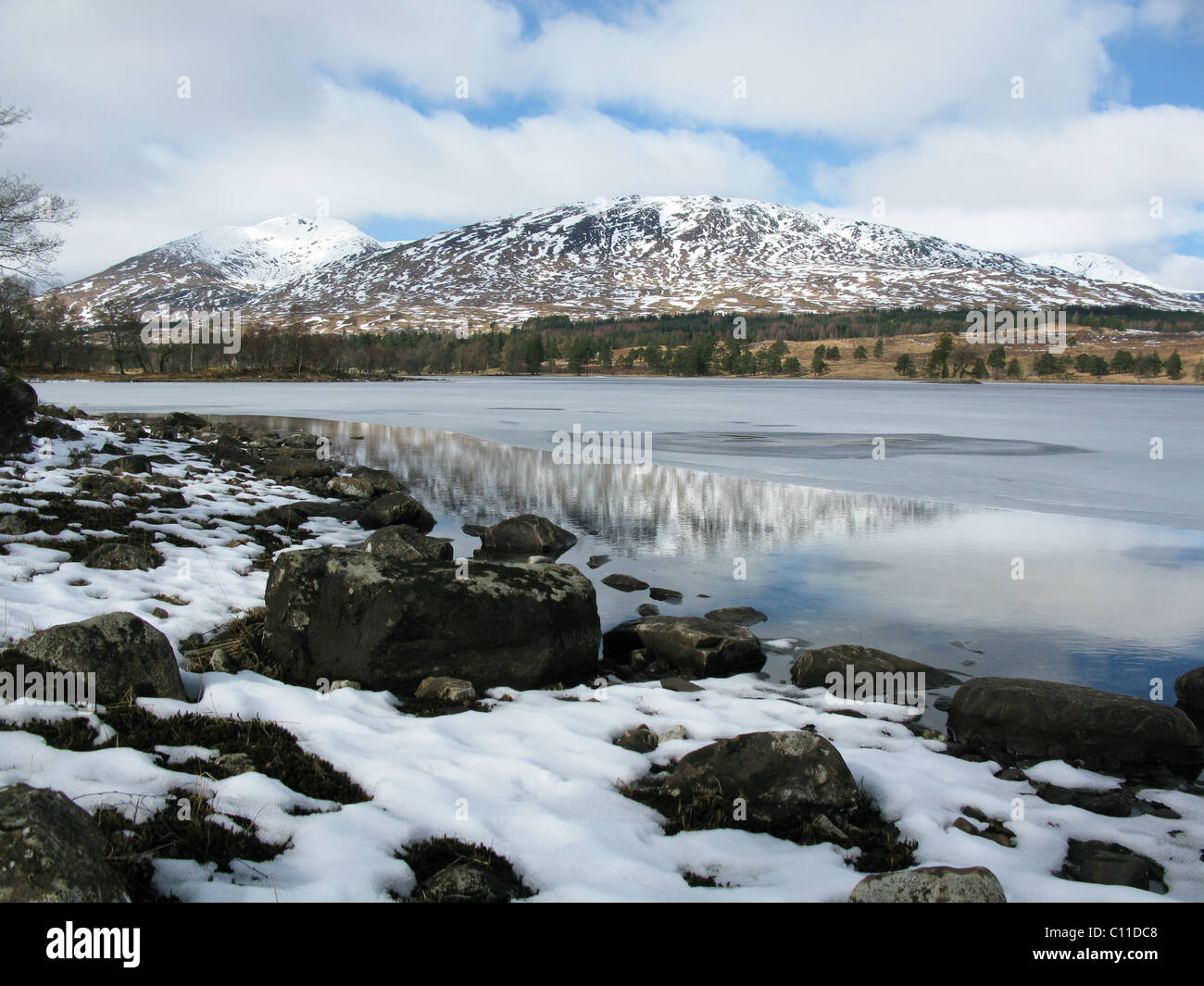Frozen Loch Tulla Scotland Stock Photo - Alamy