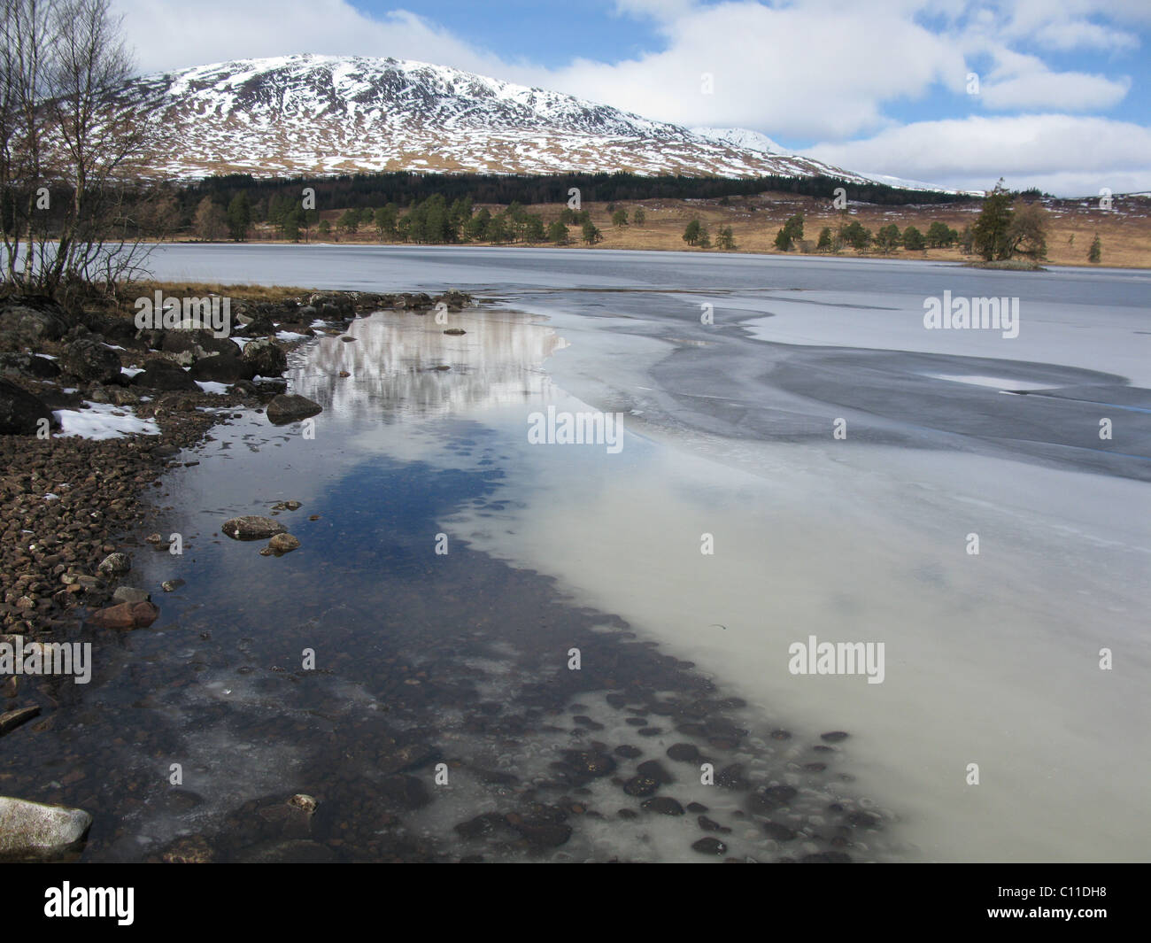 Frozen Loch Tulla Scotland Stock Photo - Alamy