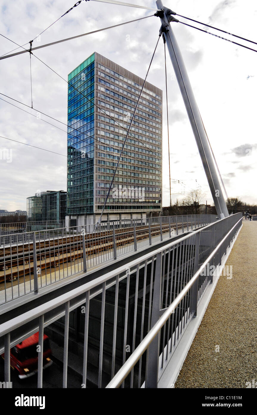 Cable stayed bridge am muenchner tor hi-res stock photography and ...
