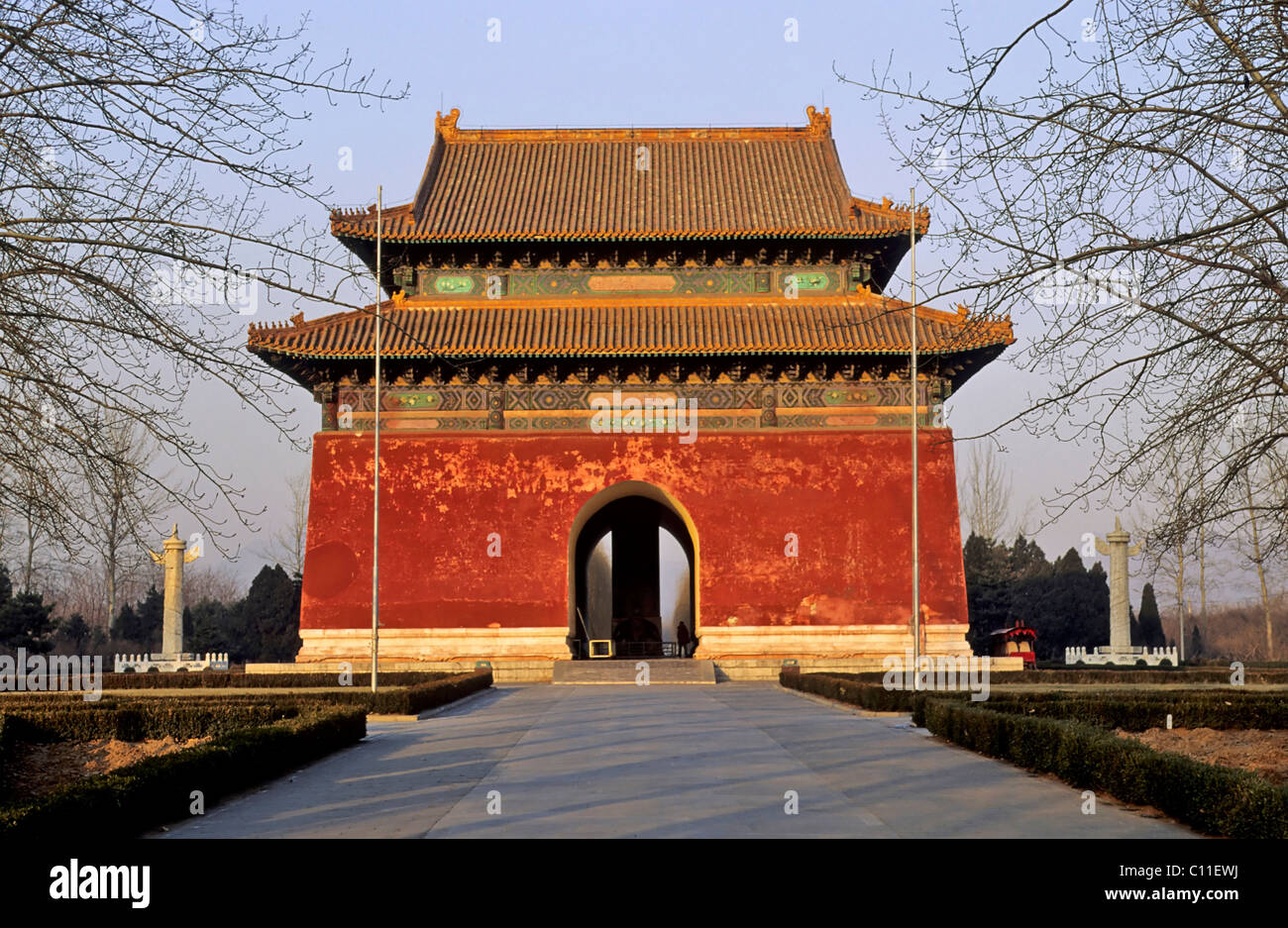 Hall of Souls, Ming graves, Shisanling, China, Asia Stock Photo - Alamy