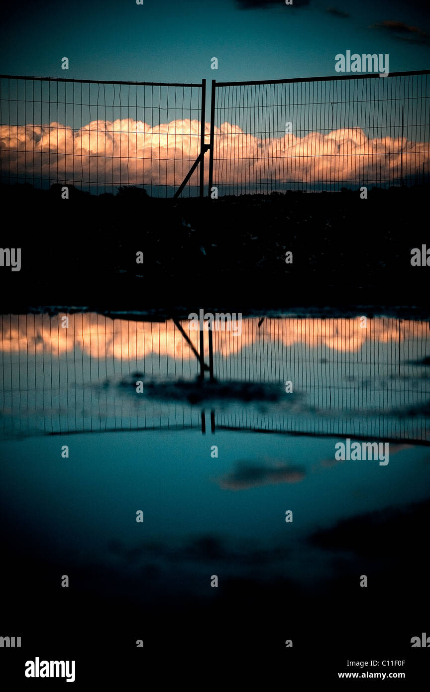 Gates leading to beach Stock Photo - Alamy