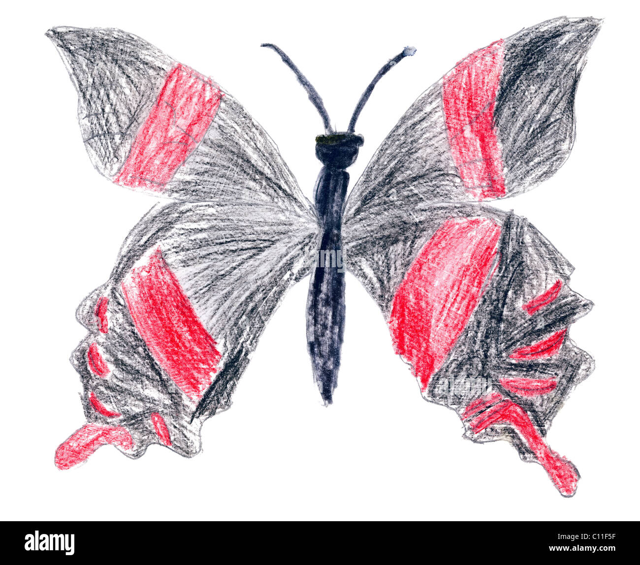 Child painting on paper Cut Out Stock Images & Pictures - Alamy