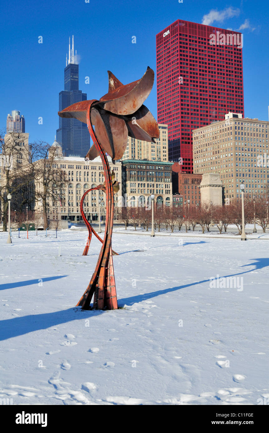 Chicago street sculpture hi-res stock photography and images - Alamy
