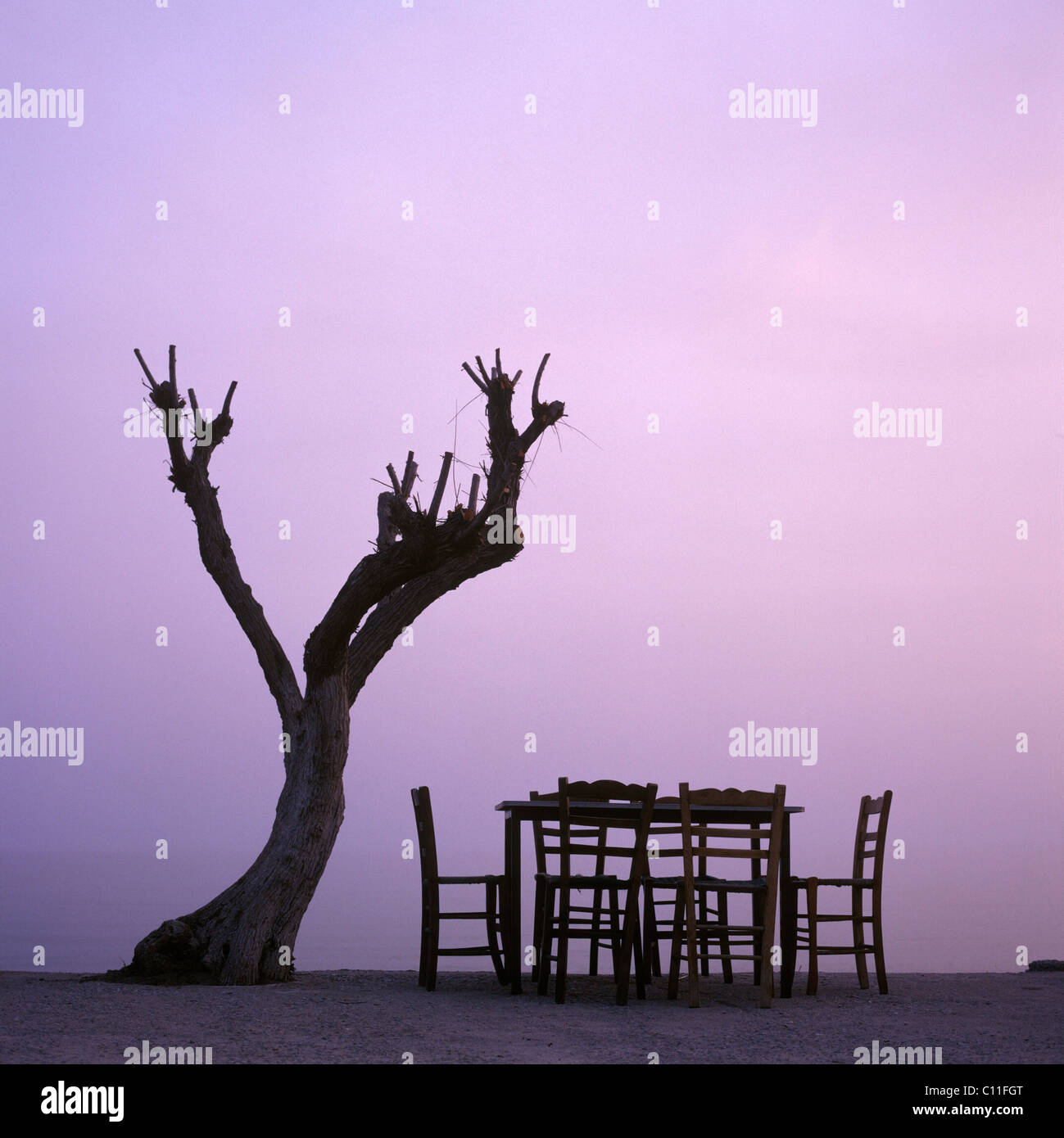 Twilight, beach of Eresos, Lesbos, Greece, Europe Stock Photo - Alamy