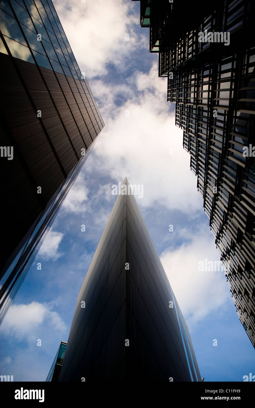 Upwards view of high rise buildings Stock Photo - Alamy