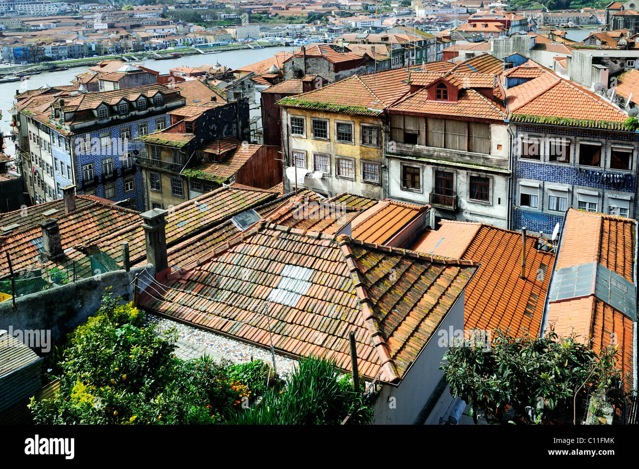 Rooftop buildings Porto, Portugal Stock Photo - Alamy