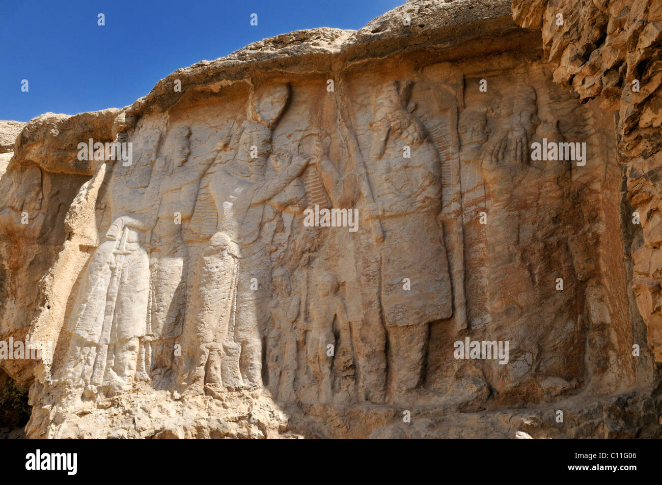 Sassanid relief at Naqsh-e Rajab, archeological site of Persepolis ...