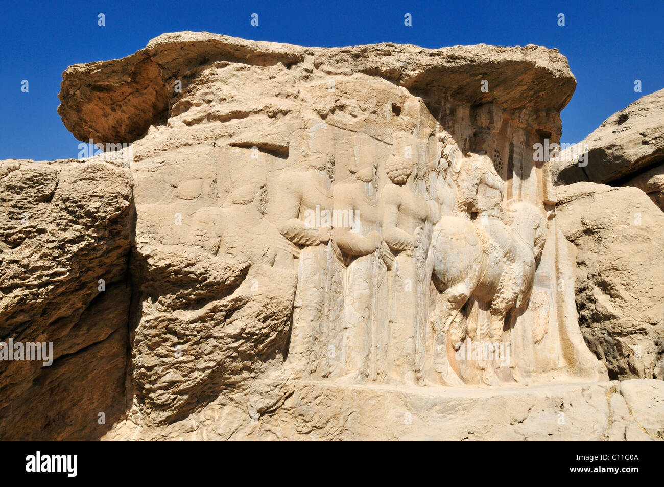 Sassanid relief at Naqsh-e Rajab, archeological site of Persepolis ...