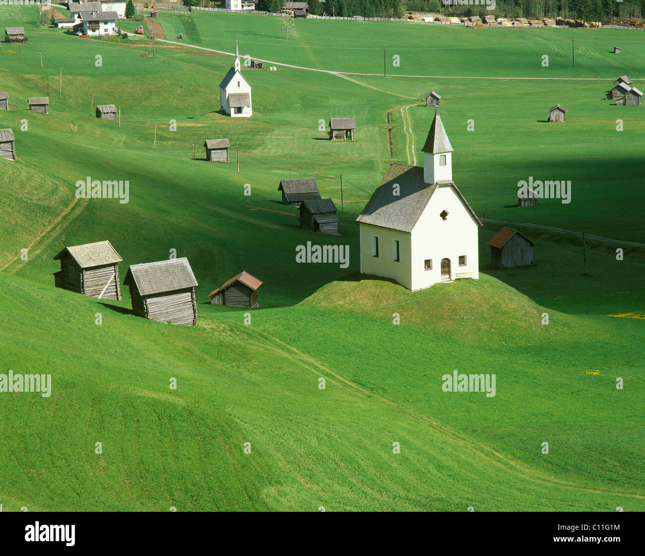 Chapel on a field, East Tyrol, Austria, Europe Stock Photo - Alamy