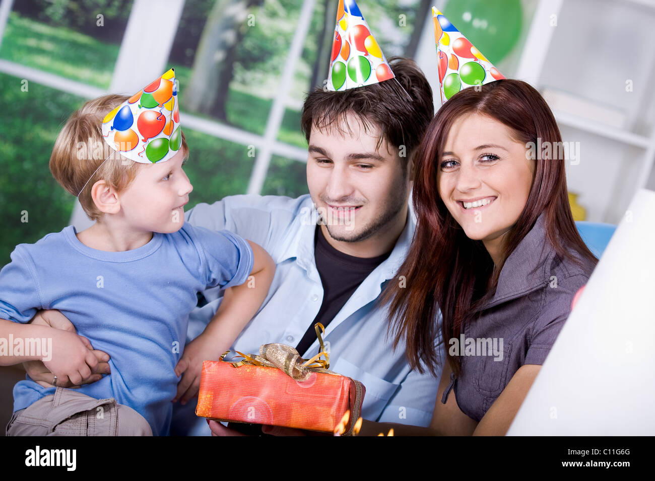 celebrating birthday Stock Photo - Alamy