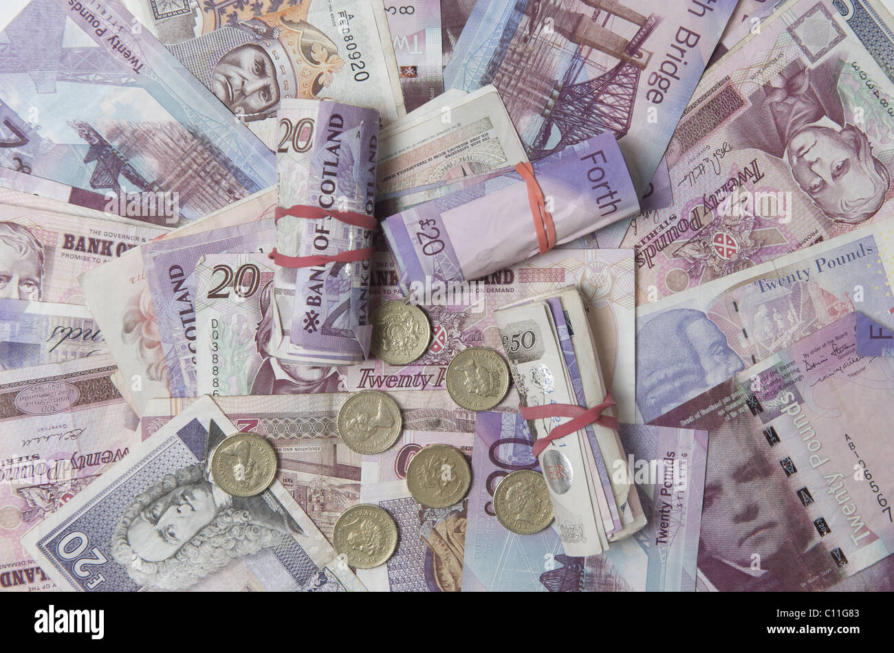 British Banknotes Piles High Resolution Stock Photography and Images ...