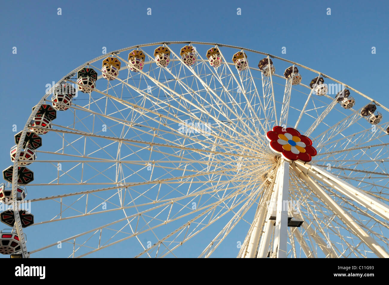 Detail, Ferris wheel, Prater amusement park, Vienna, Austria, Europe ...