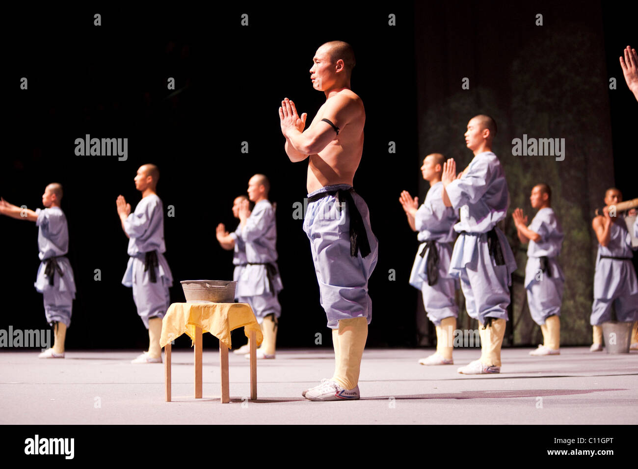 Monks from the Shaolin monastery, performance in Berlin, Germany ...