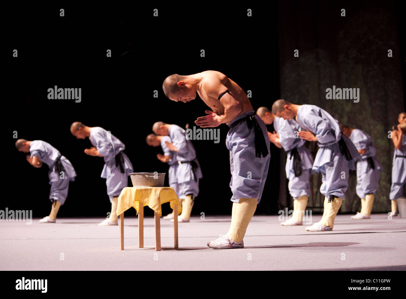 Monks from the Shaolin monastery, performance in Berlin, Germany ...