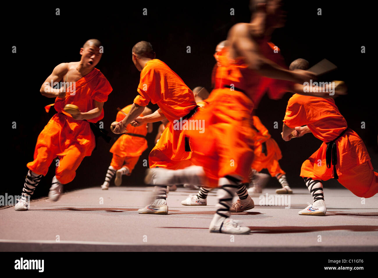 Monks from the Shaolin monastery, performance in Berlin, Germany ...