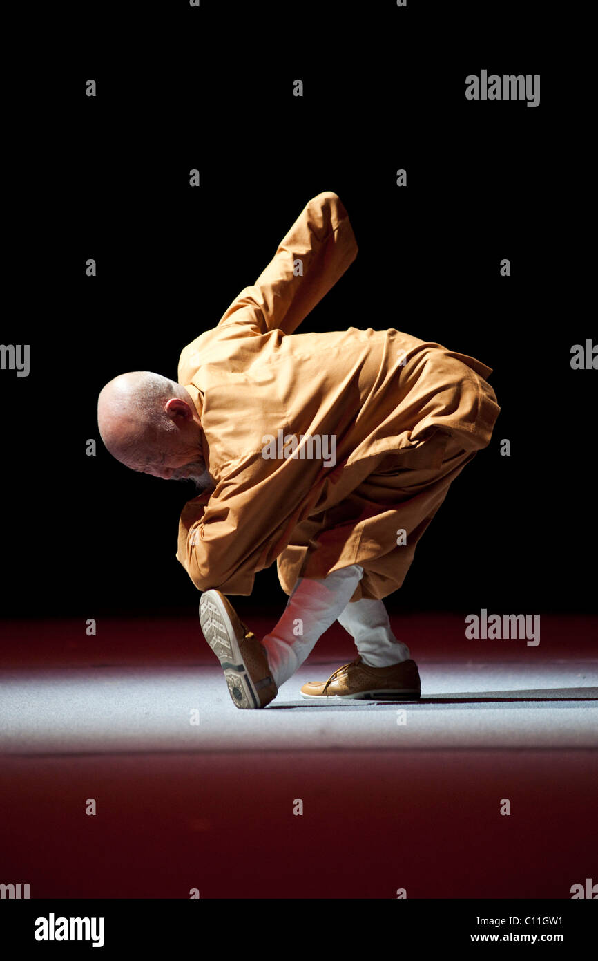 Monk from the Shaolin monastery, performance in Berlin, Germany, Europe ...