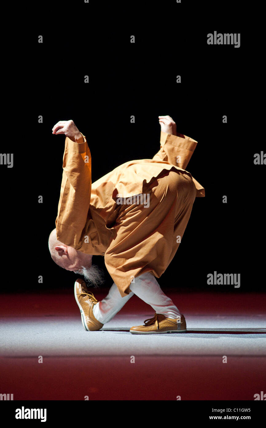 Monk from the Shaolin monastery, performance in Berlin, Germany, Europe ...