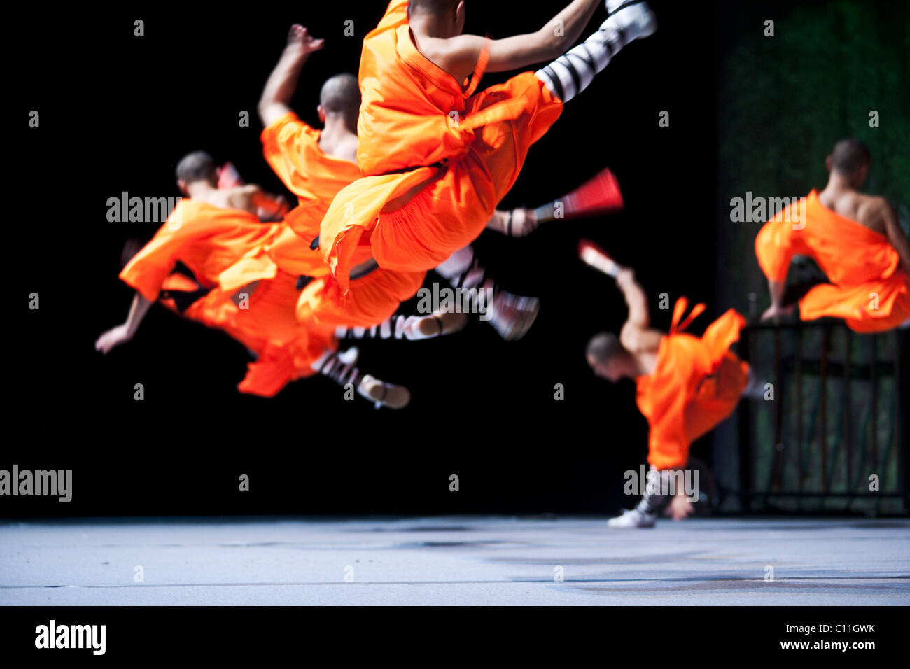 Monks from the Shaolin monastery, performance in Berlin, Germany ...