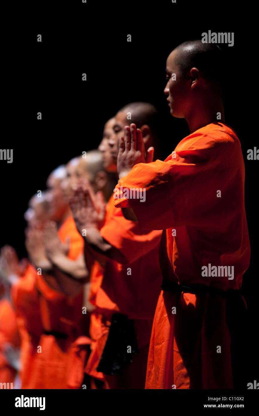 Monks from the Shaolin monastery, performance in Berlin, Germany ...