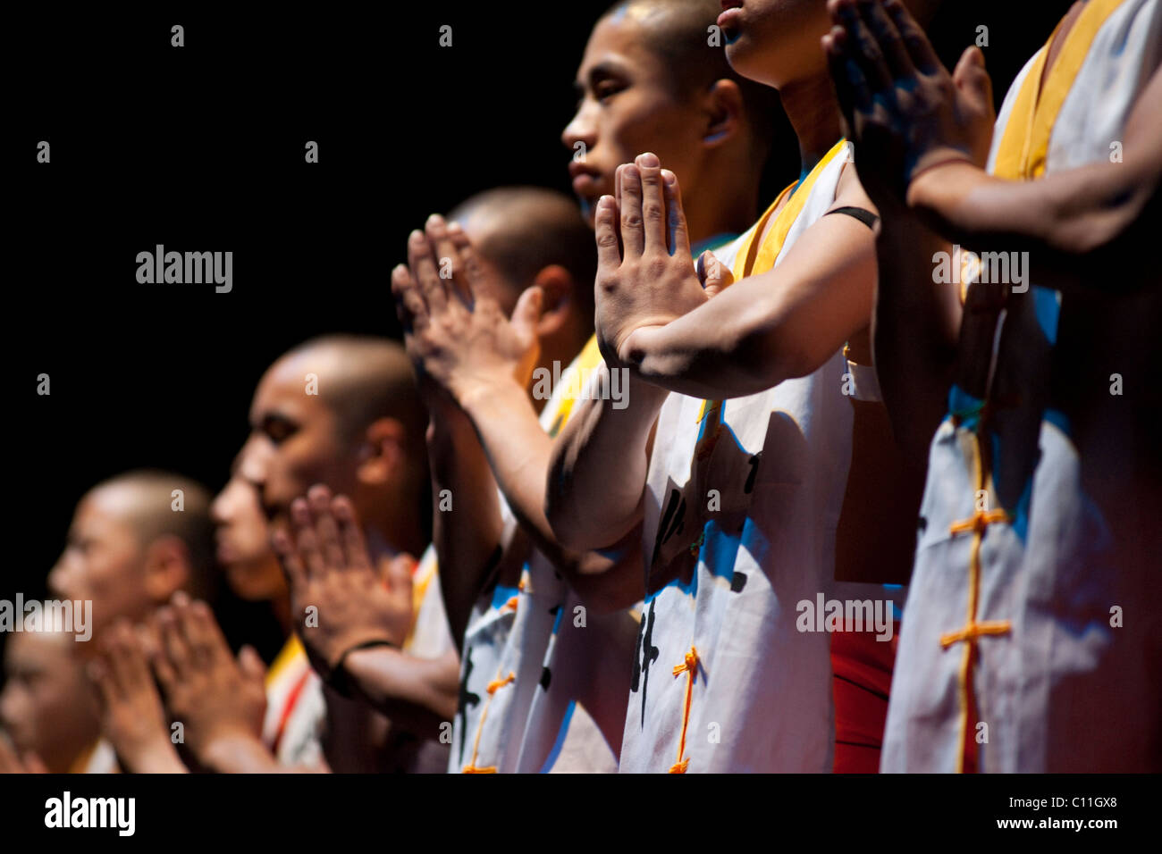 Monks from the Shaolin monastery, performance in Berlin, Germany ...