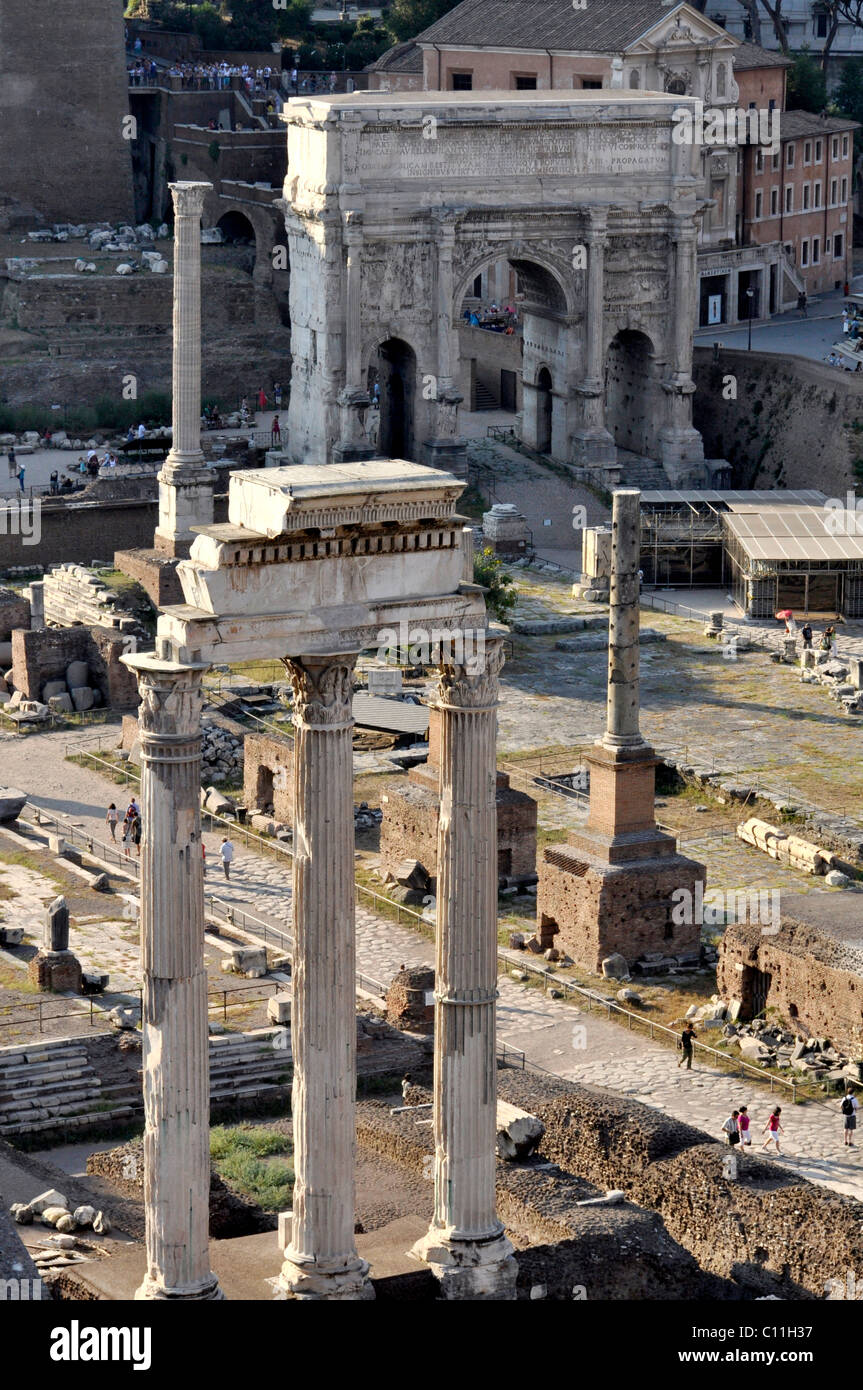 Column of Phocas, Arch of Septimius Severus, Temple of Castor and ...