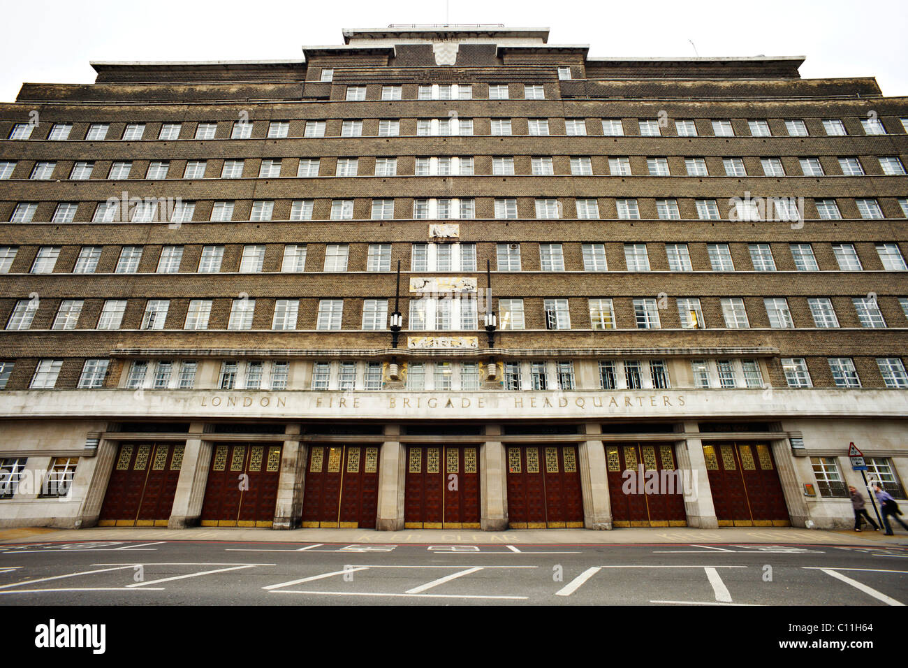 The Original London Fire Brigade Headquarters Stock Photo, Royalty Free ...