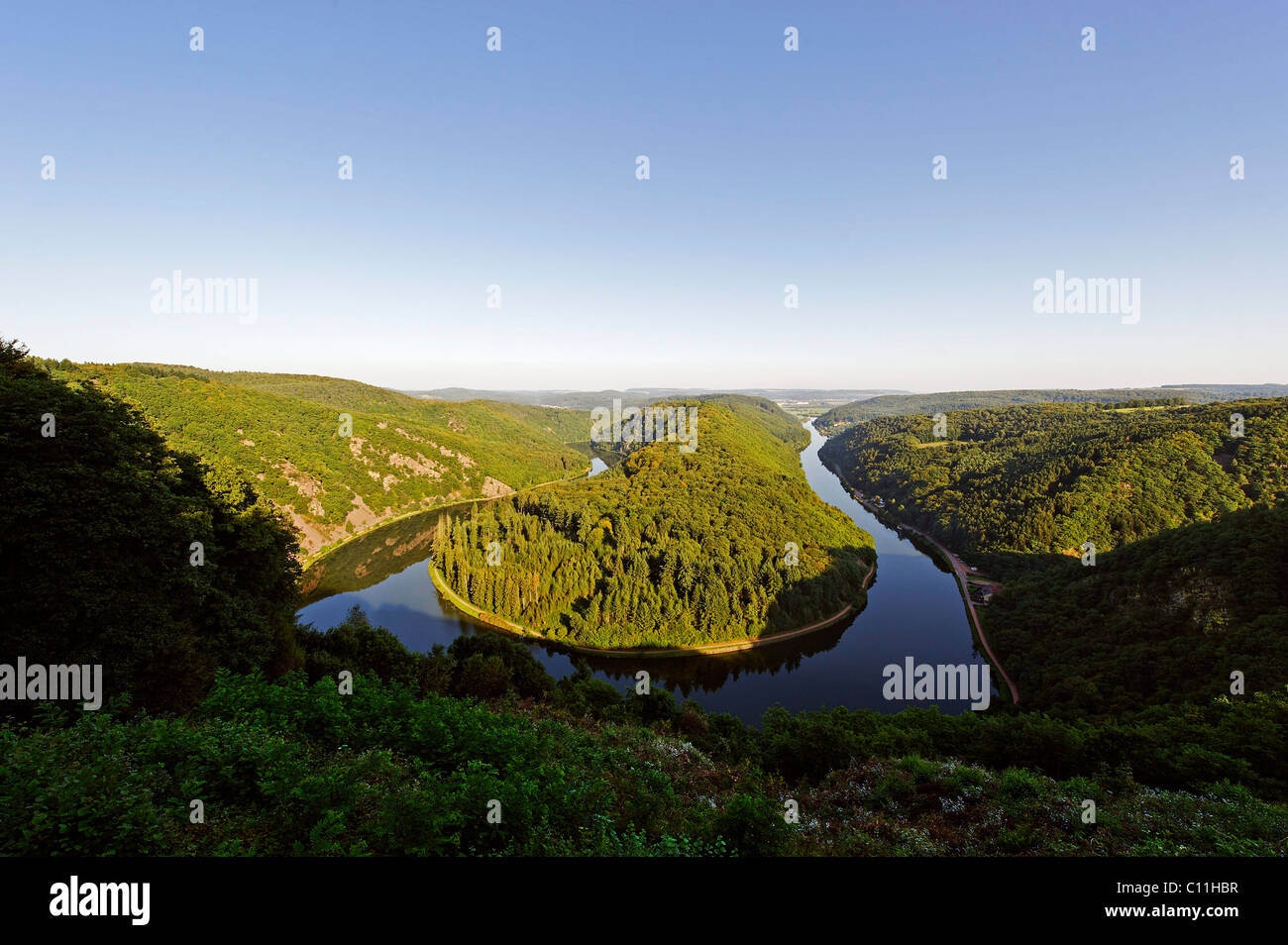 Sinuosity of the river Saar from the viewpoint Cloef near Orscholz ...