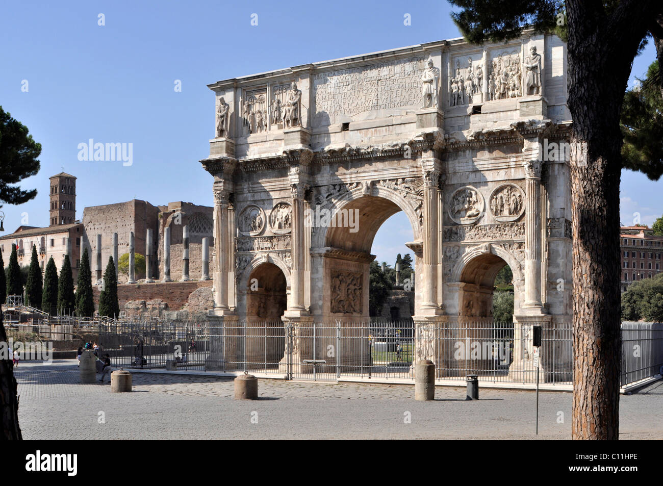 Arch of Constantine, Piazza del Colosseo, Rome, Lazio, Italy, Europe ...