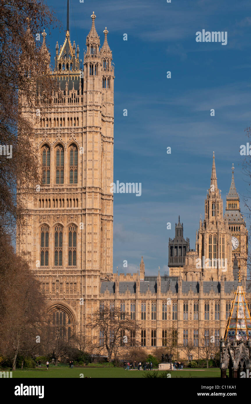 The Victoria Tower and the Palace of Westminster, London, England, UK ...